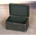 Vintiquewise® Decorative Leather Wooden Trunk/Box - Walmart.com