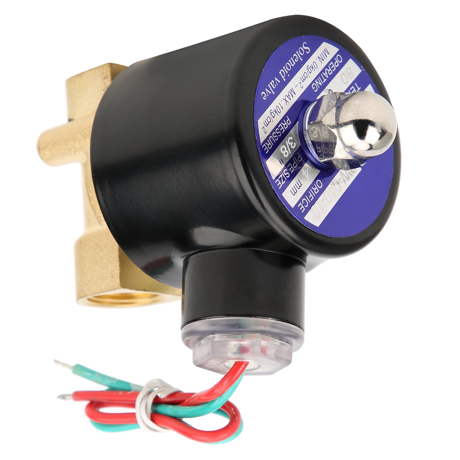 Válvula mecánica, válvula solenoide de agua de latón G3/8 pulg ...