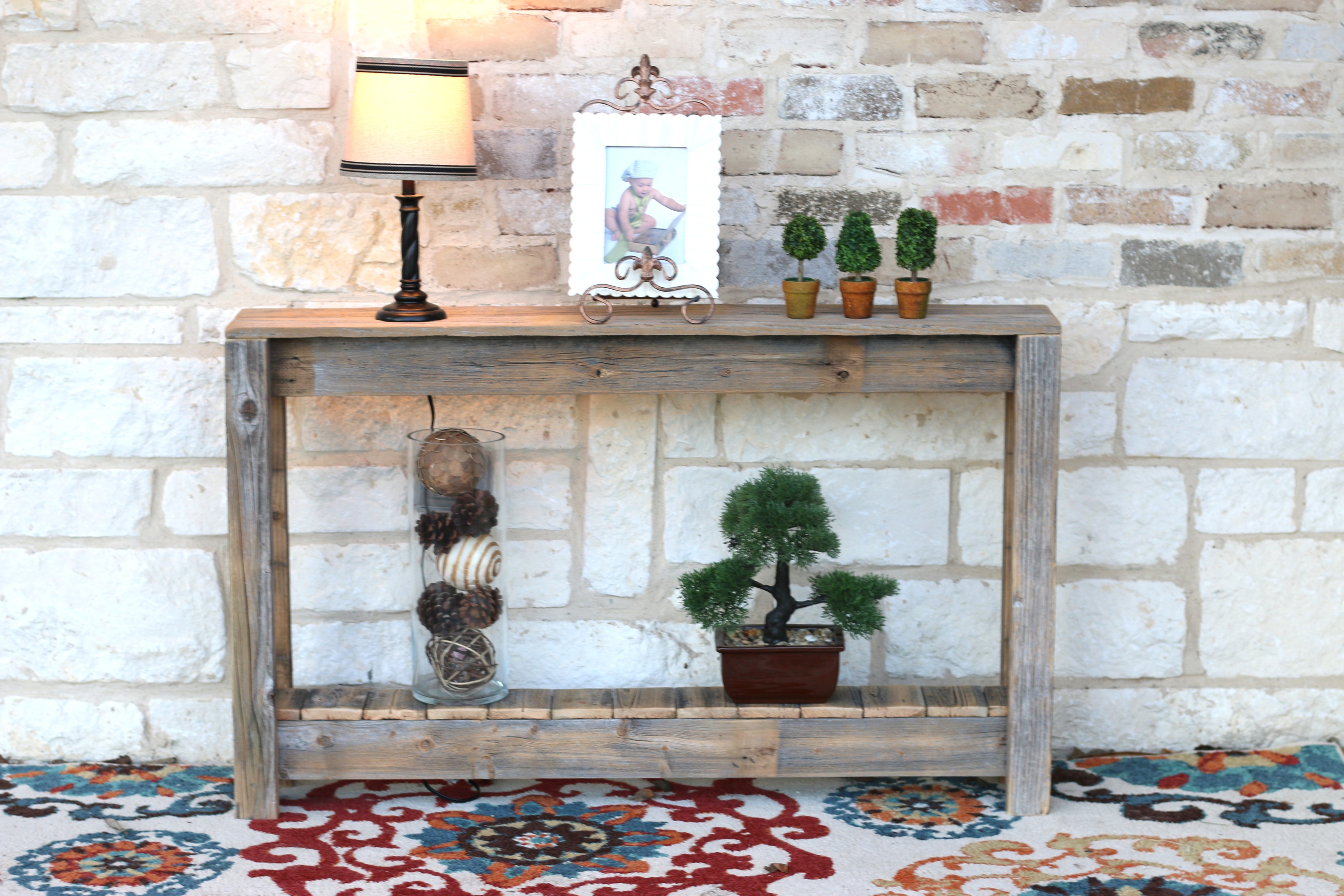 Rustic Entry Way Table 46"L - Walmart.com