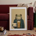 Affixzi Retro Frog Poster with Toilet Paper - Fun Animal Decor for Any ...