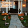 8PCS Large Halloween Pumpkin Ghost Monster Decor - Yard Stakes Prop for ...