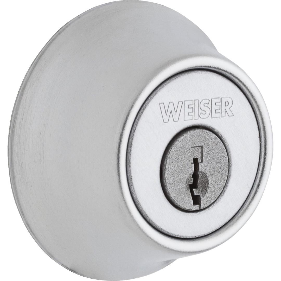 Wieser Elements Series Deadbolts (Weiser Keyway, Satin Chrome ...