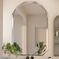 Antok 30x40 Inch Beveled Edge Frameless Bathroom Vanity Mirror, Wall ...
