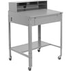 Global Industrial 634177BL 34 x 30 in. Shop Desk Wall Mount, Blue ...