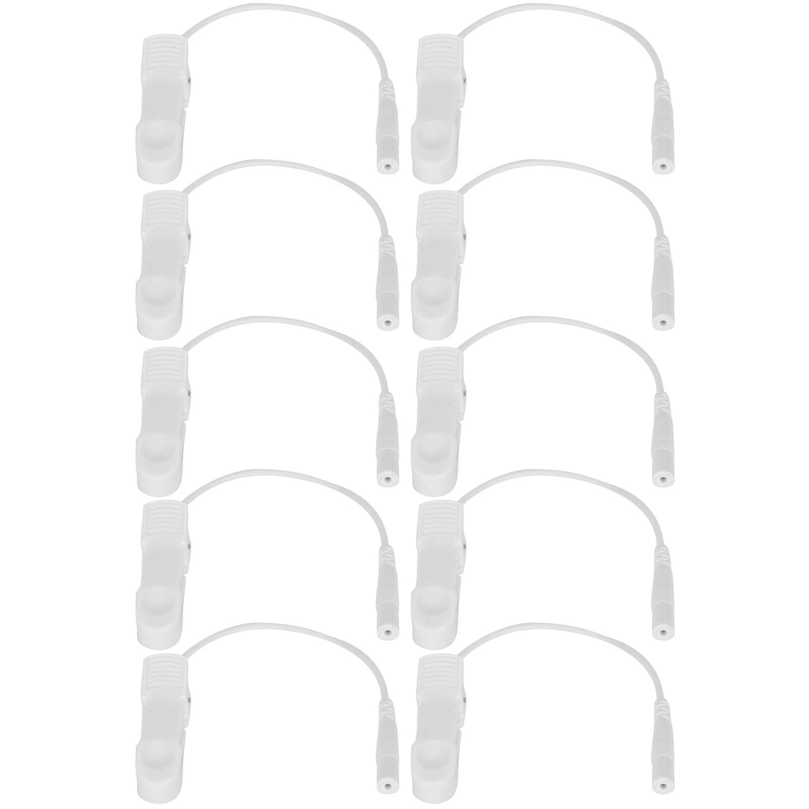 10pcs 2.0mm Ear Clip Electrode Wire Connecting Cable For Digital TENS ...