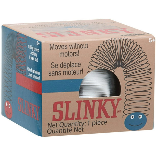 The Original Slinky Brand Metal Slinky in Blue Retro Box - Walmart.com