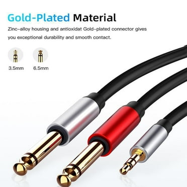 Tripp Lite P313-001 3.5mm Stereo Cable Y-adapter, 1ft - Walmart.com