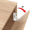 2pcs Kitchen Cabinet Tip-Out Trays Hinges Self-Closing 45 Degree Pivot ...