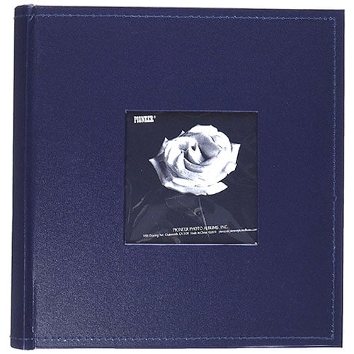 Pioneer DA-200SF 4x6 Sewn Leatherette Frame Album Navy Blue - Walmart.com