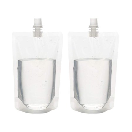 50 pcs Clear Drinks Flasks Plastic Liquor Containers for Party Camping ...