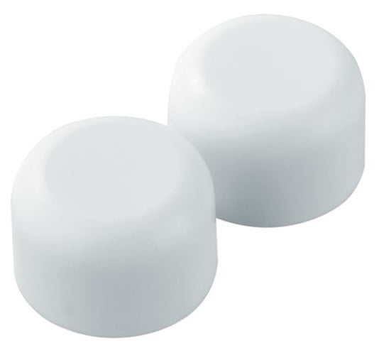 PlumbCraft Toilet Bolt Caps White Plastic - Walmart.com