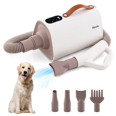 SHELANDY High Velocity Twin Turbo Large Hair Fur Remover Pet Dog ...