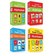 Flash Cards Set: Alphabet, Colors & Shapes, First Words, and Numbers ...