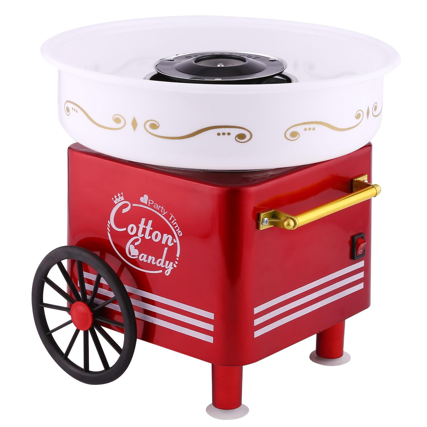 Family Party Safe Cute Red Stainless Steel Casual Cotton Candy Machine ...