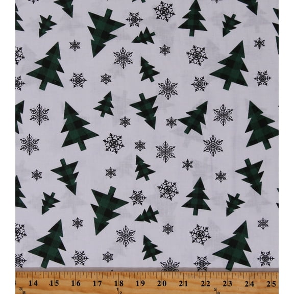 Cotton Christmas Trees Christmas Festive Branches Holidays Green Cotton ...