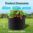 4 Unit Nonwoven Plant Grow Bags Reusable Gardening Containers Optimally ...