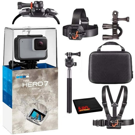 GoPro HERO7 White Waterproof Digital Action Camera Bundle + Action ...