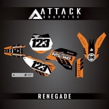 Attack Graphics Custom Renegade Complete Bike Graphics Kit for KTM 65 ...