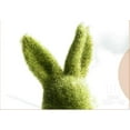 Inevnen Easter Moss Bunny Figurine Imitation Sculpture Artificial Moss ...