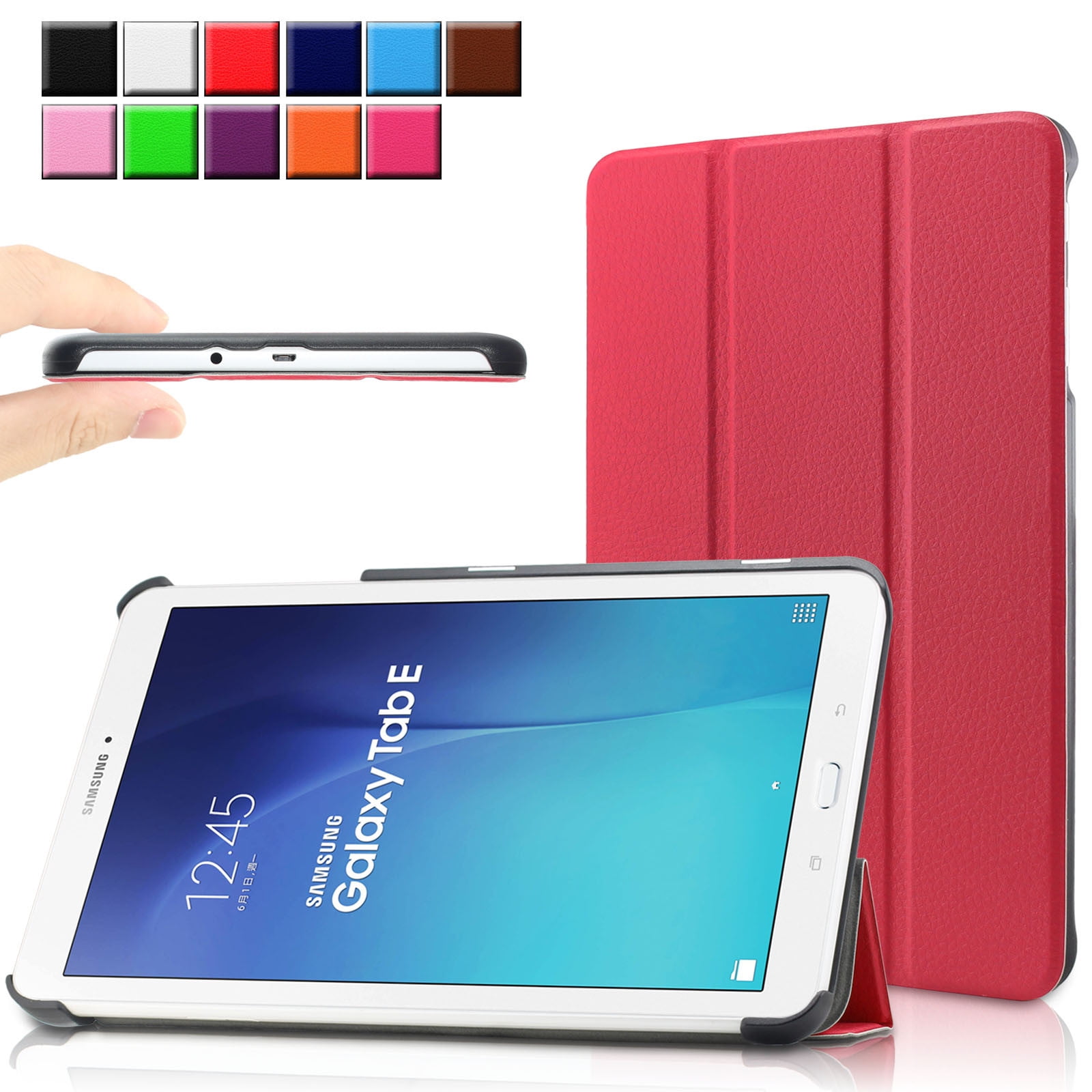 Infiland Ultra Tri-fold Case Cover For Samsung Galaxy Tab E / Tab E ...