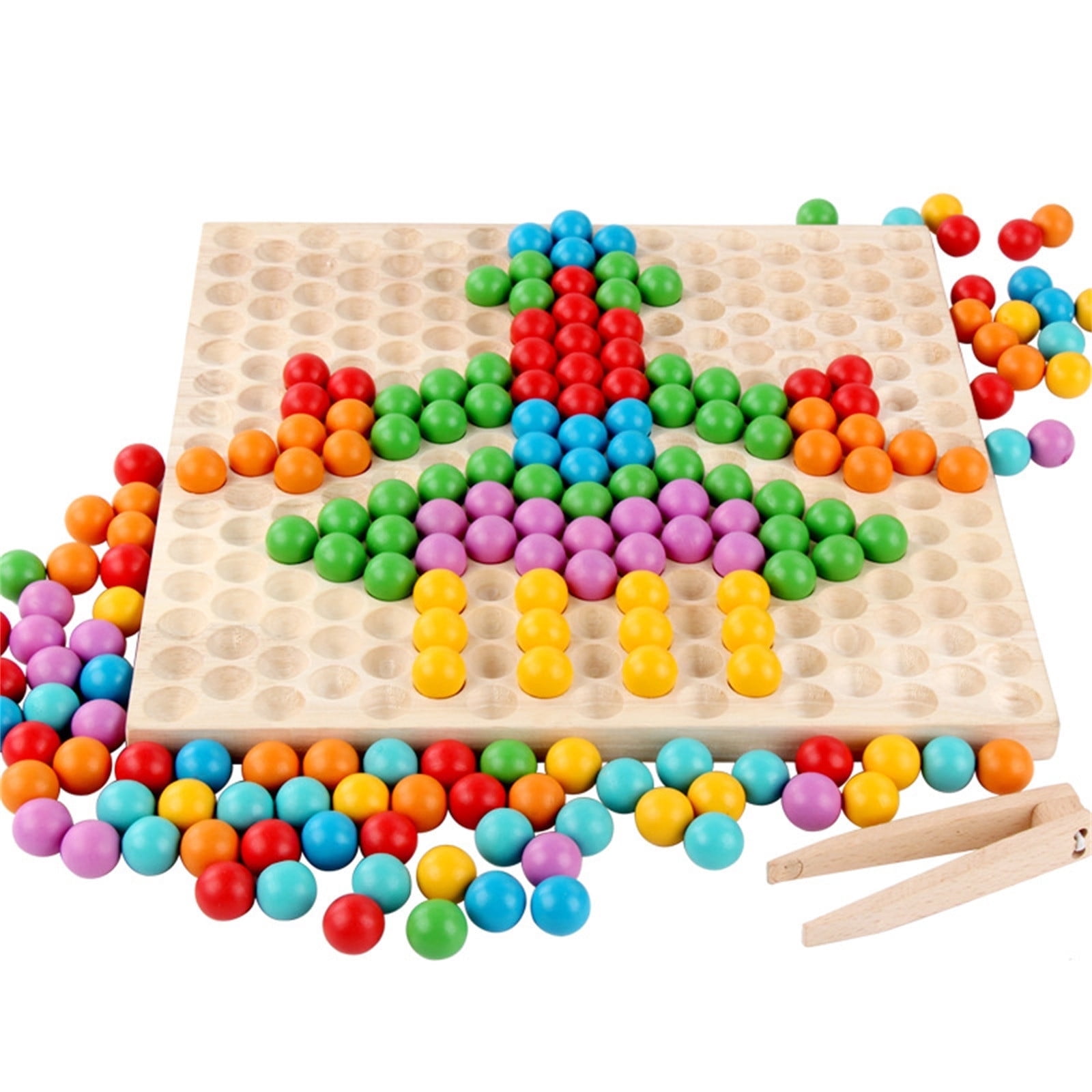 Click here for Kjfeif Wooden set Dots Beads Board Games Toy Rainb... prices