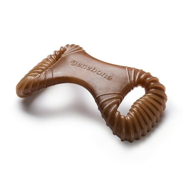 Lumabone Wag-n-Roll Durable Dog Chew Toy Bacon Medium - Walmart.com