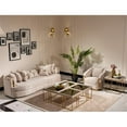 Michael Amini Carmela Mansion Sofa - Almond/Gold - Walmart.com