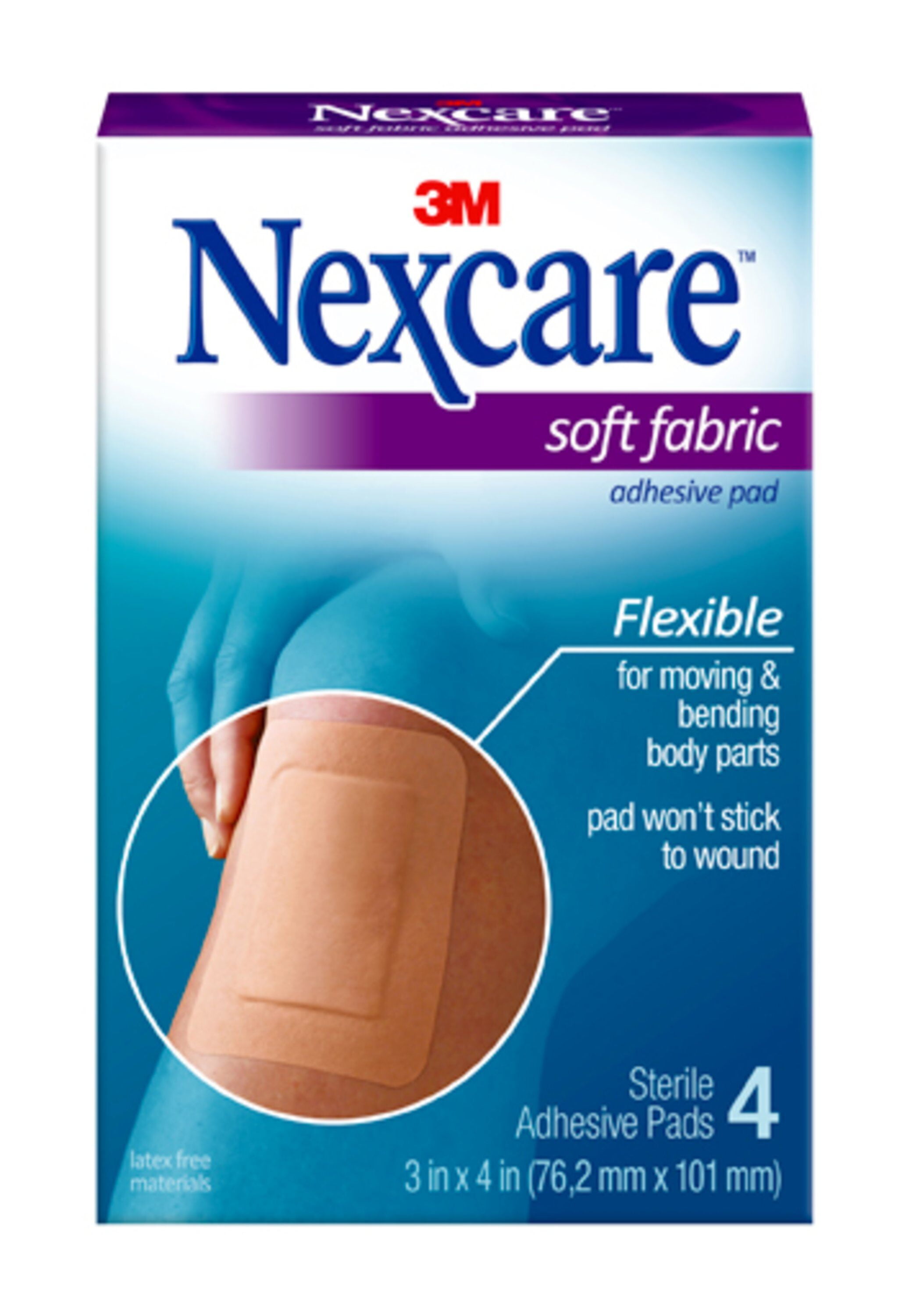 Nexcare Ultra Stretch Adhesive Pad, 3 in x 4 in - Walmart.com - Walmart.com