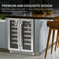 Whynter BWR-401DS Elite 24" 40 Bottle Seamless Stainless Steel Door ...