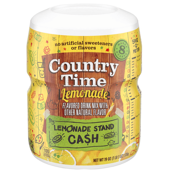 Country Time Lemonade Naturally Flavored Powdered Drink Mix 12 Count 19 ...