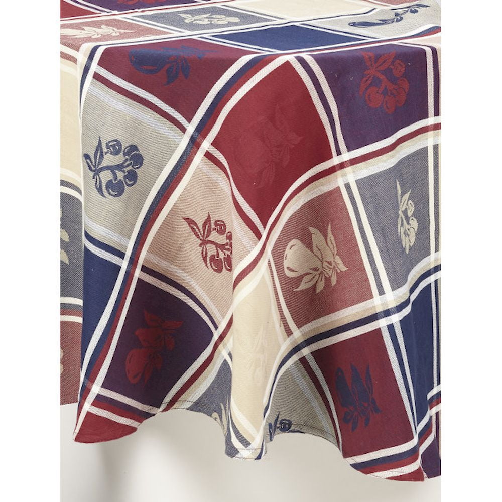 52 "x 52" Burgundy Cherry Check Table Cloth - Walmart.com