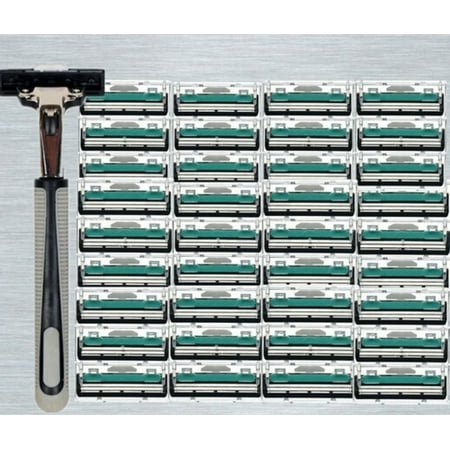 Men Razor holder 6/12/30 pcs razor Blades set razors blades shaving ...