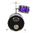 GP Percussion 3-Piece Complete Junior Drum Set, Purple - Walmart.com