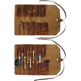 Leather Tool Roll up Bag Wrench Pouch Chisel Tool Kit Tool Wrap ...