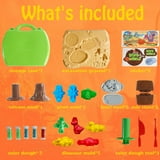 Sytle-Carry Dinosaur Clay Play Set, 2 in 1 Color Dough Toys for Kids 3 ...
