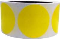 Hot Yellow Circle Stickers | 2" Inches Round | 500 Pack - Walmart.com