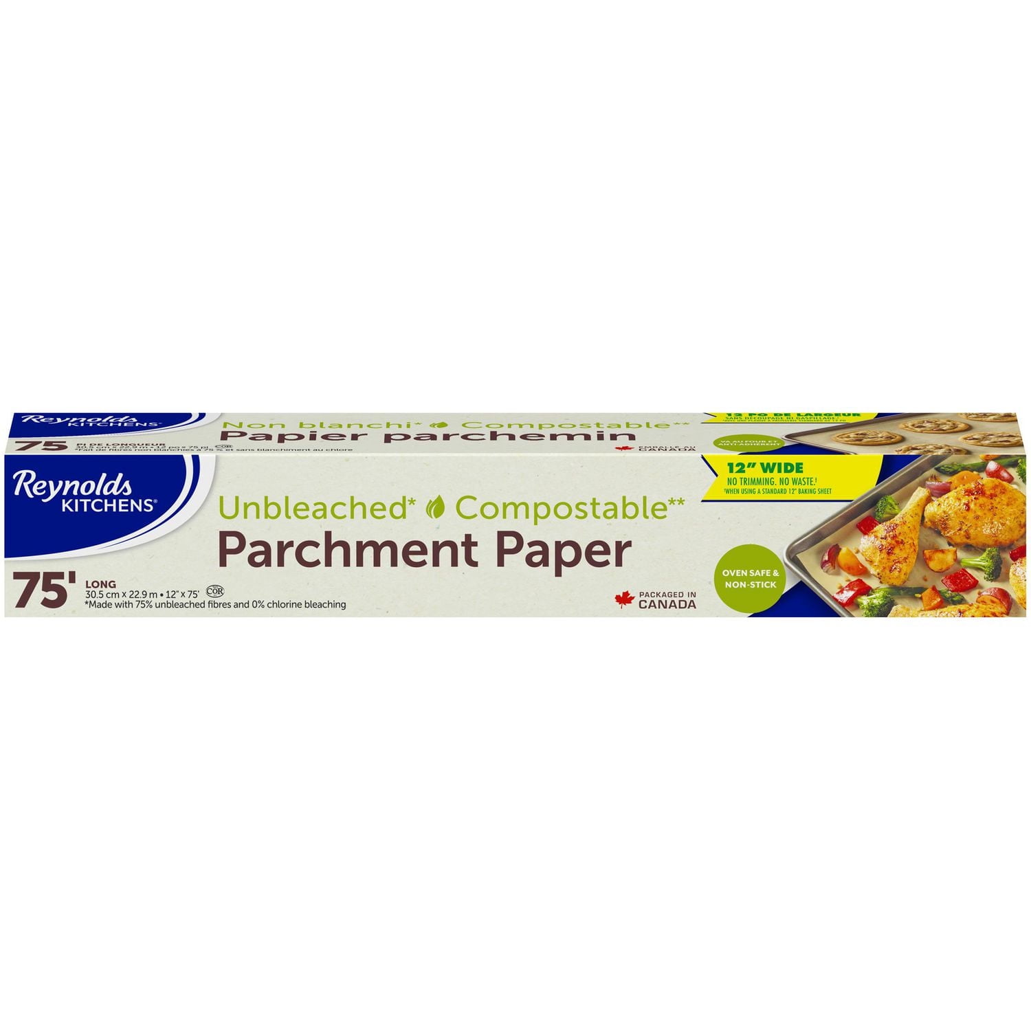 Reynolds Kitchens Unbleached Parchment Paper 12"x 75', 12"x 75 ...