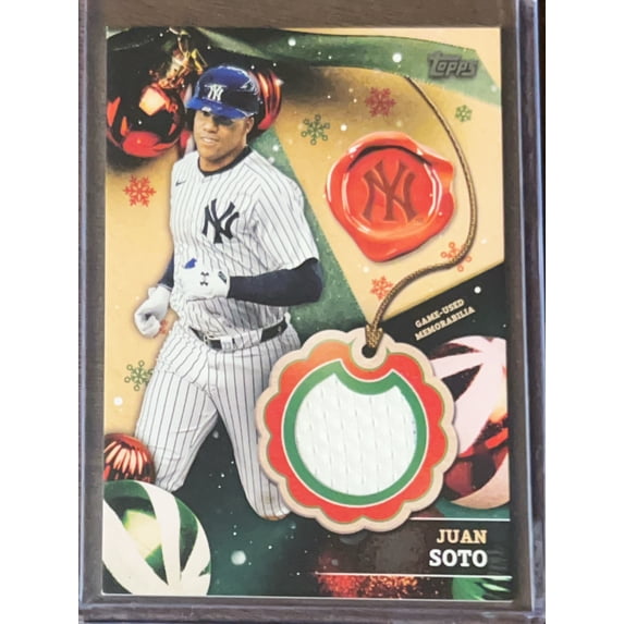 2024 Topps Holiday Mega Baseball Juan Soto #RC-JS Relic Game-Used ...