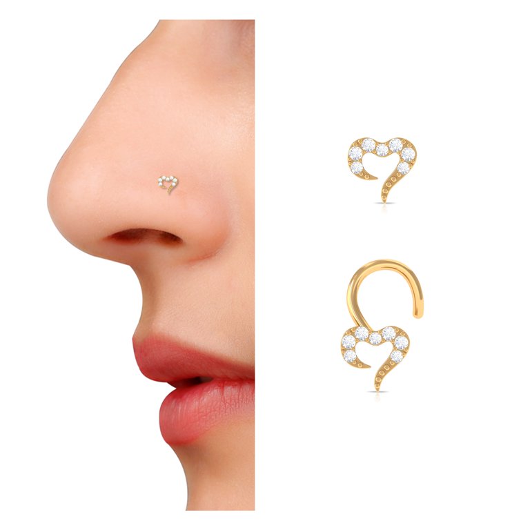 Heart Nose Piercing