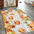 Area Rug 3x5 Ft, Orange Green Pumpkins Fall Non Slip Area Rugs for ...