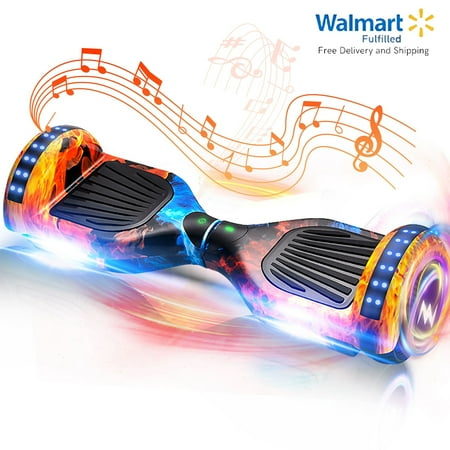 WEELMOTION 6.5 Inch Flame Hoverboard with Built-in Music Speaker, 6.5 ...