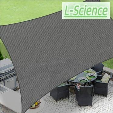 WORKPOINT Patio Sun Shade Sail Canopy Rectangle Shade Cloth UV Block ...