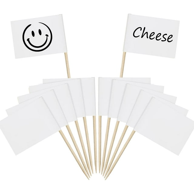 100 Pcs Toothpick Flags Cheese Markers, Cheese Labels for Charcuterie ...