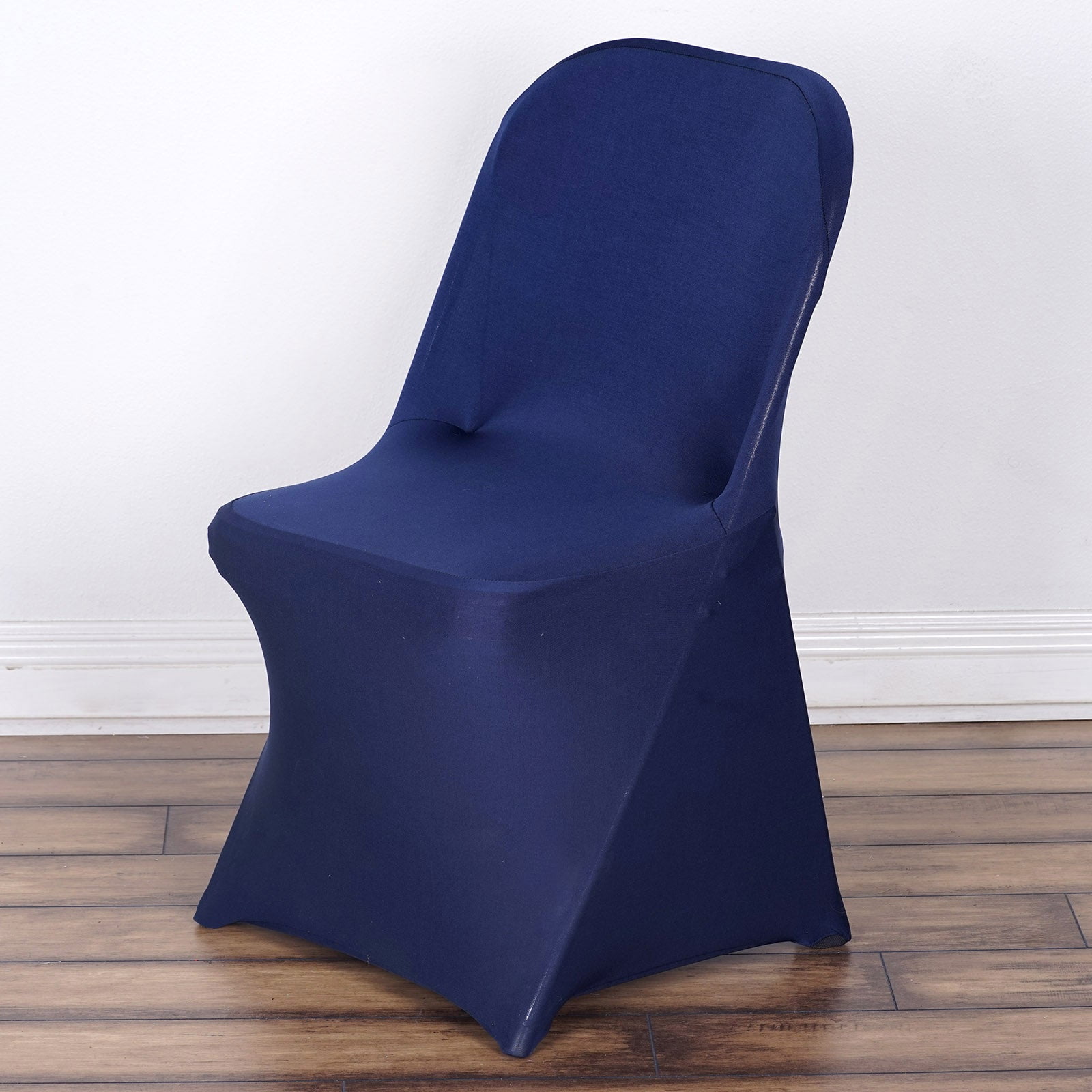 Efavormart Navy Premium Spandex Stretch Folding Chair Cover, Fitted ...