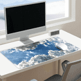 Cloud Sky Mouse Pad 35.4 x 15.8 Inches Rubber Desk Mat with Crescent ...