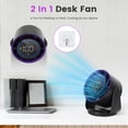 Rechargeable Mini Desk Fan Battery Operated Wall Mount Fan Adjustable ...