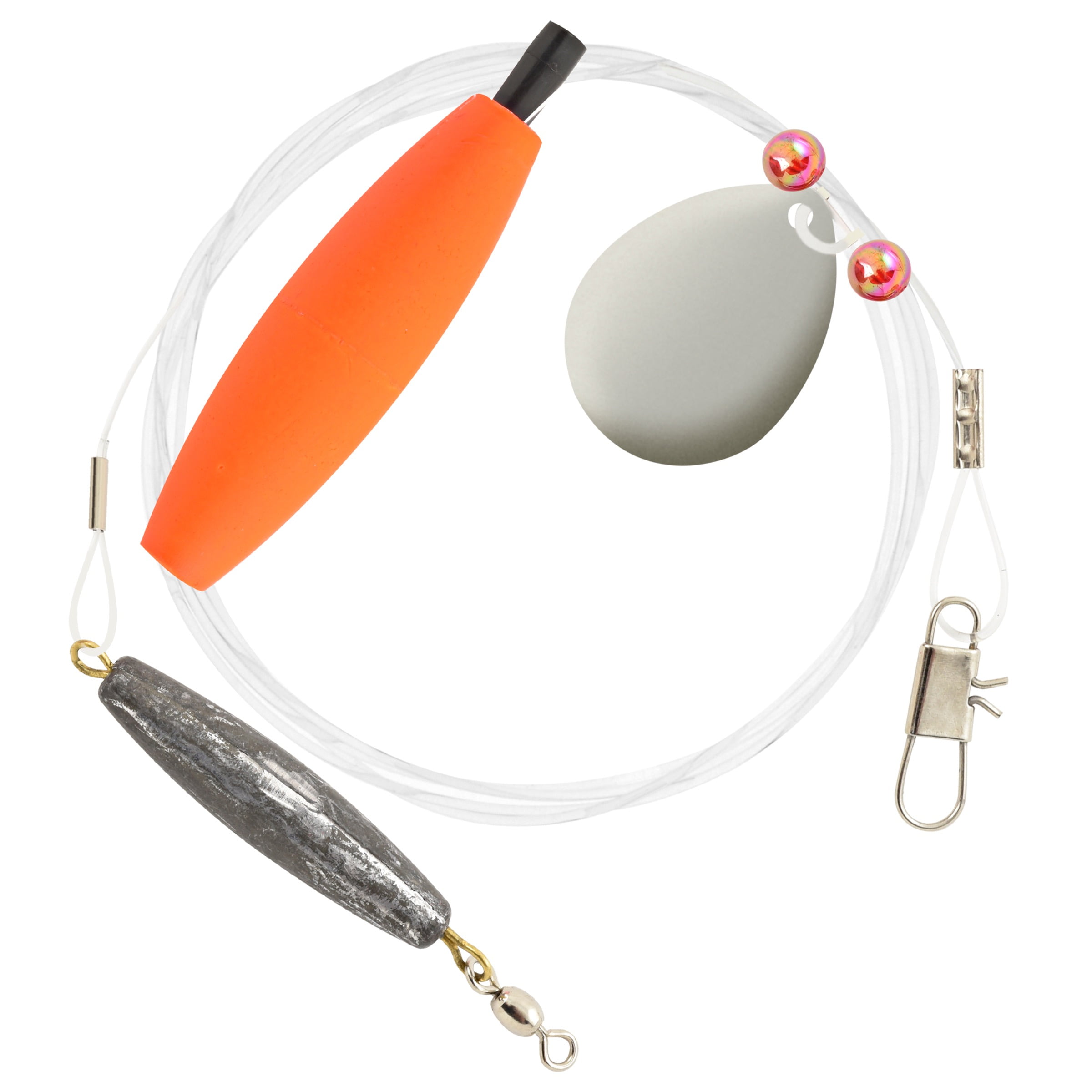Hurricane Salt Tackle Flounder Fishing Rig, Orange, 1 1/4 oz. - Walmart.com