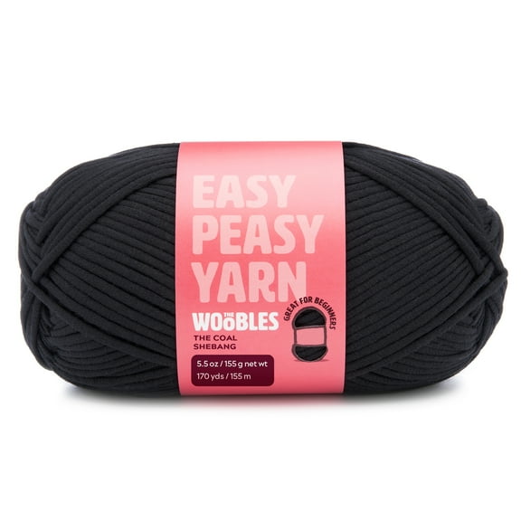 The Woobles Easy Peasy Yarn™ The Coal Shebang (Black) - Walmart.com