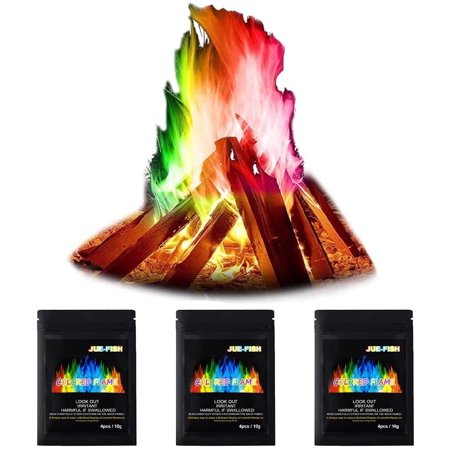 Fortunenine 3 Packs Magical Bonfire Flame Stain Color Changing Powder ...