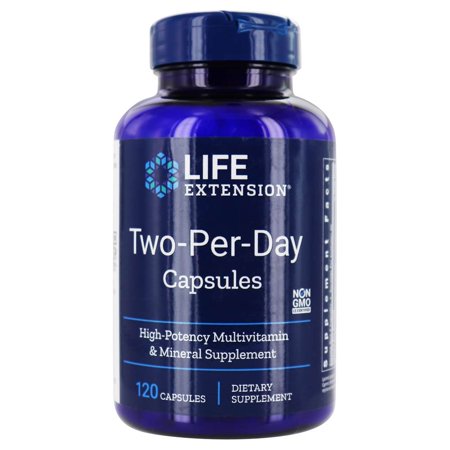 Life Extension - Two-Per-Day Capsules High Potency Multivitamin ...